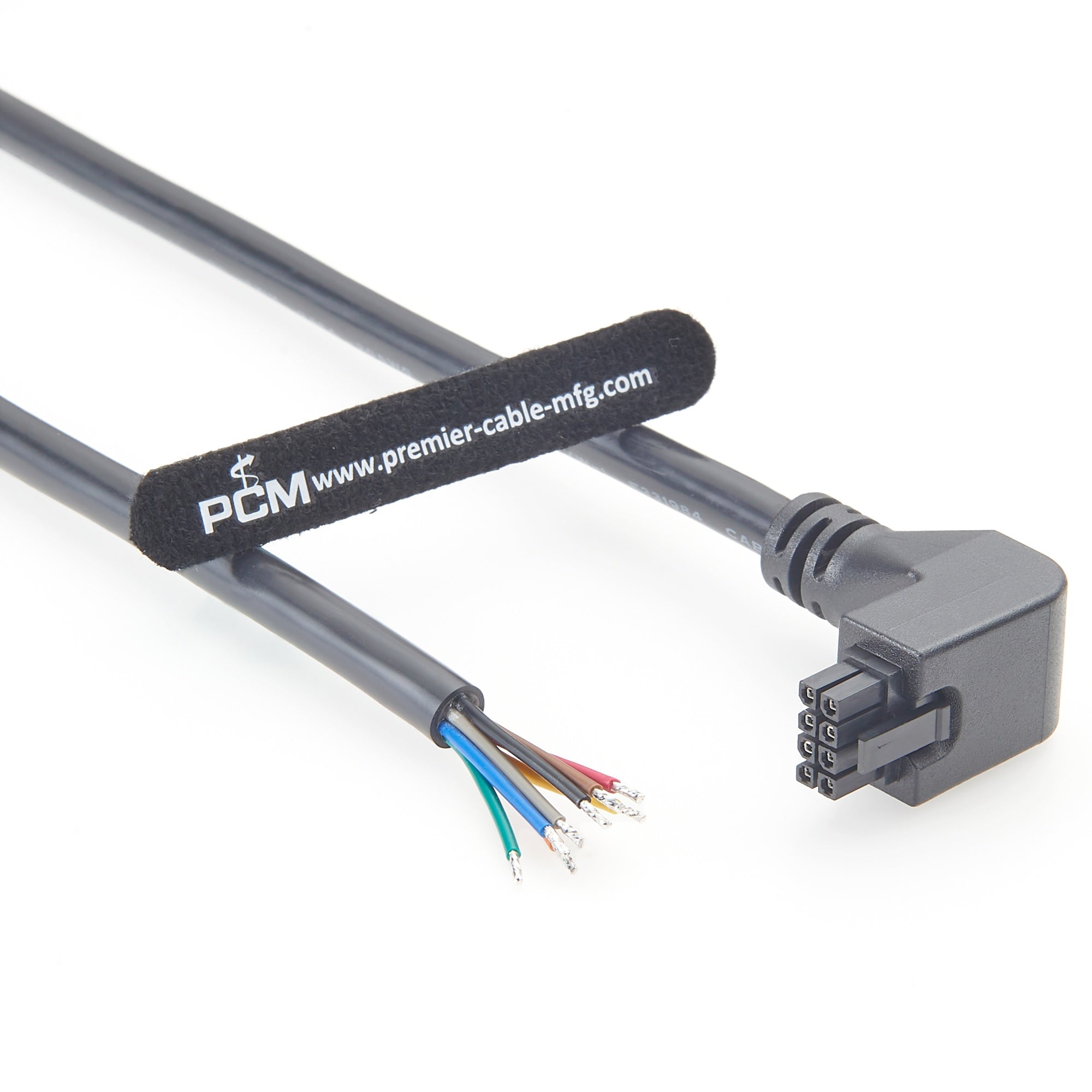 Up Angled Micro-Fit 3.0 8 Pin Overmolded Cable Assembly – Premier Cable