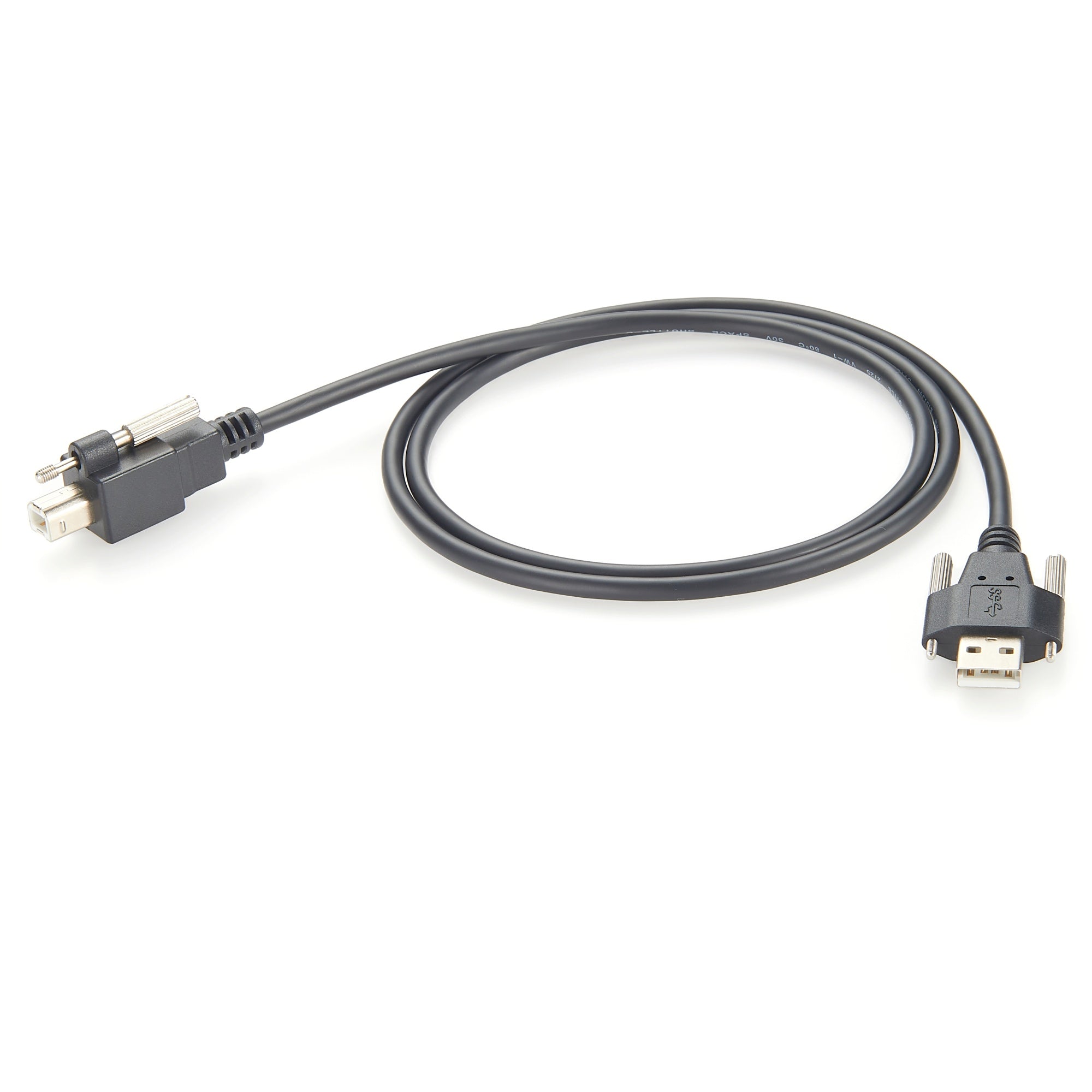 USB-A to USB-B Single Screw Lock Cable – Premier Cable